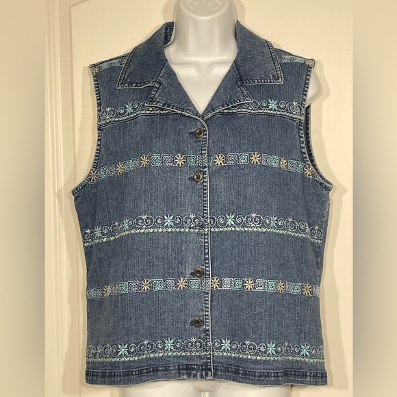 Alfred Dunner | Jackets & Coats | Vintage Alfred Dunner Denim Vest ...